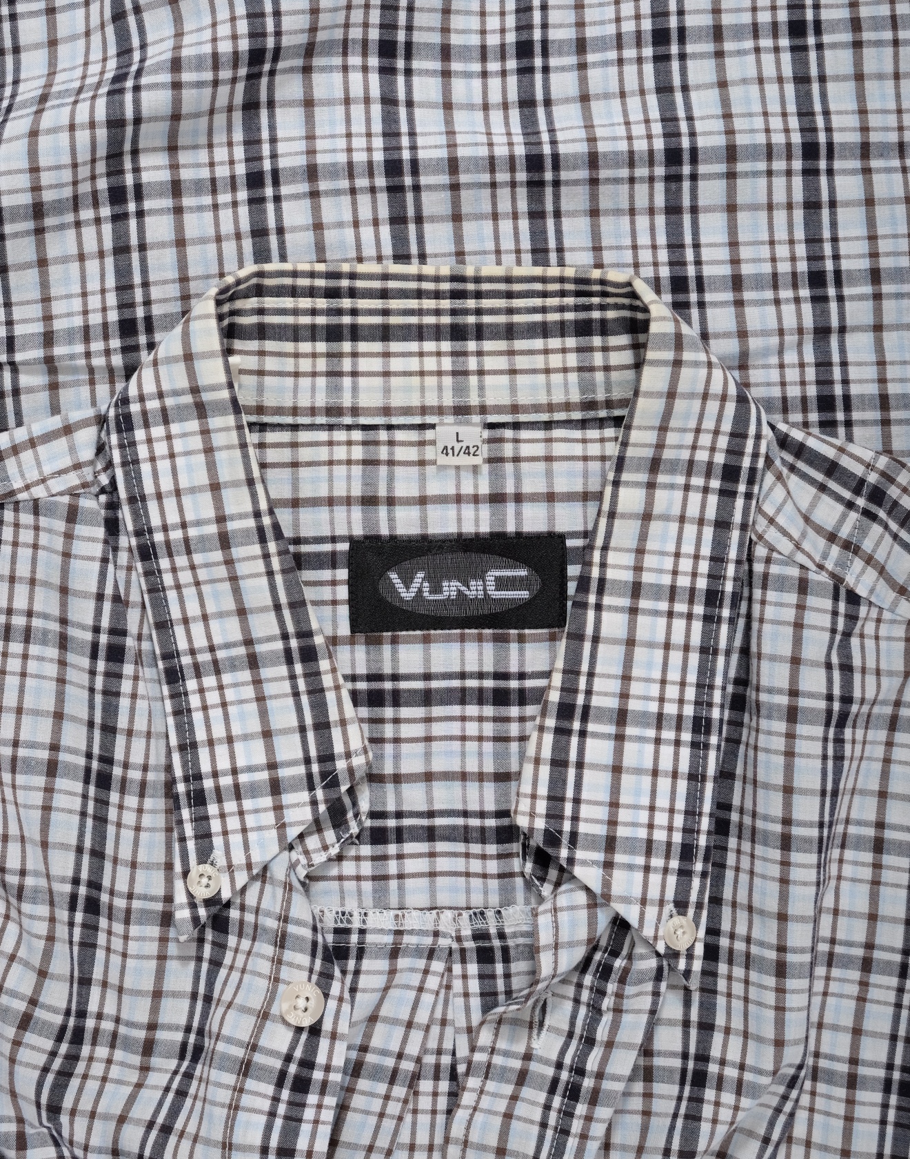 Мъжка риза с къс ръкав Vunic - Ценопад - дрехи втора употреба и аутлет ...